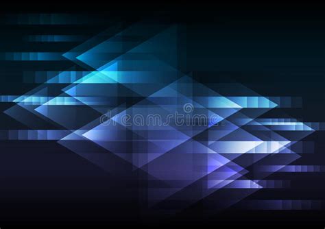 Abstract Blue Motion Arrow Overlap Background Stock Vector