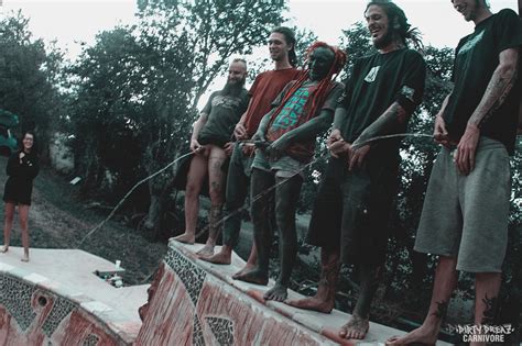 Alternative Individuals Have Sex At A Skate Park While Being Pissed On