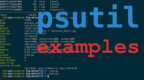 Psutil Examples Top Like Nettop Top Netstat Df Free Etc Youtube