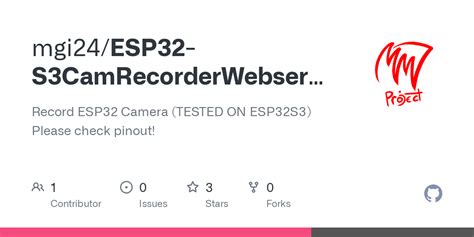 Github Mgi24esp32 S3camrecorderwebserver Record Esp32 Camera