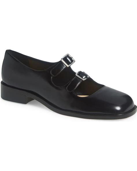 Sandy Liang Double Strap Mary Jane In Black Lyst