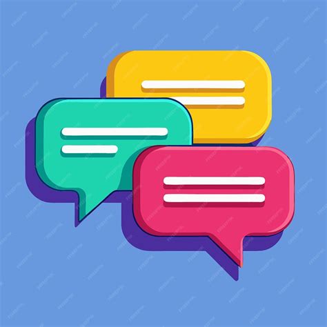 Speech Bubbles For Text 3d Vector Icon Chat Message Social Media Chatting Notification Concept