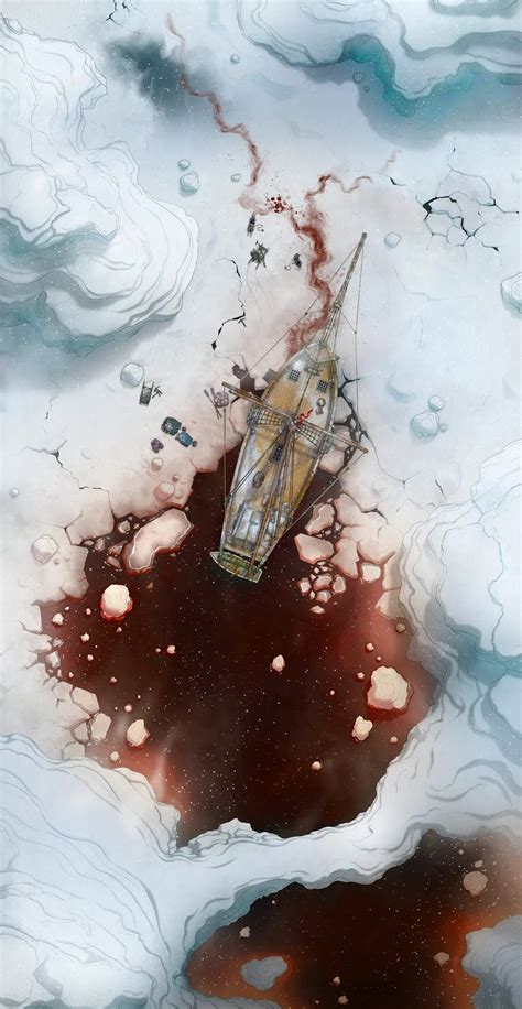 Arctic Expedition Czepeku Maps Dnd World Map Fantasy World Map Dungeon Maps