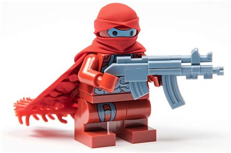 Premium Photo Block Bash Bandits Toy On A White Background