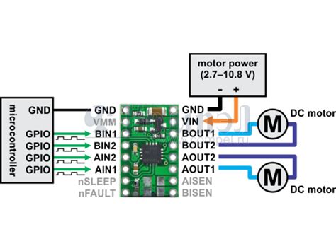 Drv8833 схема подключения 92 фото