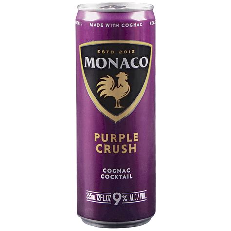 Monaco Purple Crush Cocktail 12 Oz Can Applejack