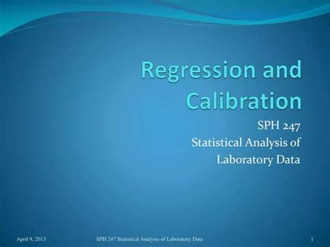 Ppt Regression And Calibration Powerpoint Presentation Free Download