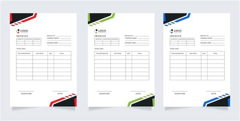 Premium Vector Invoice Minimal Design Template Bill Form Business Invoice