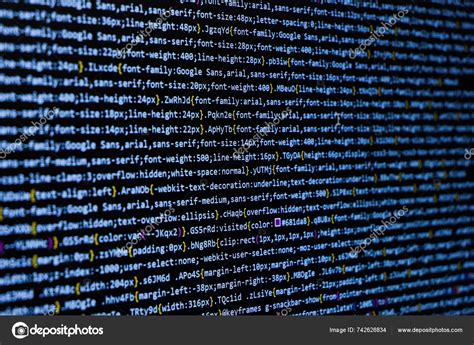Software Source Code Programming Code Programming Code Computer Screen