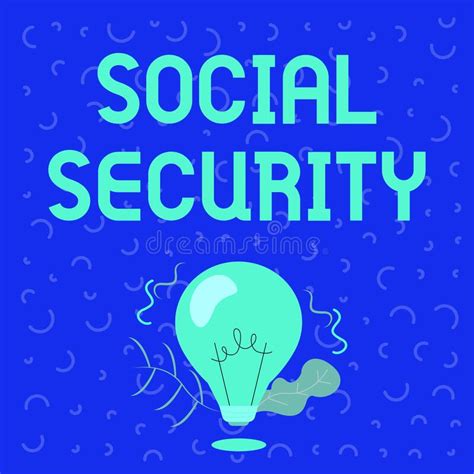 Writing Displaying Text Social Security Internet Concept Assistance From State Showing With