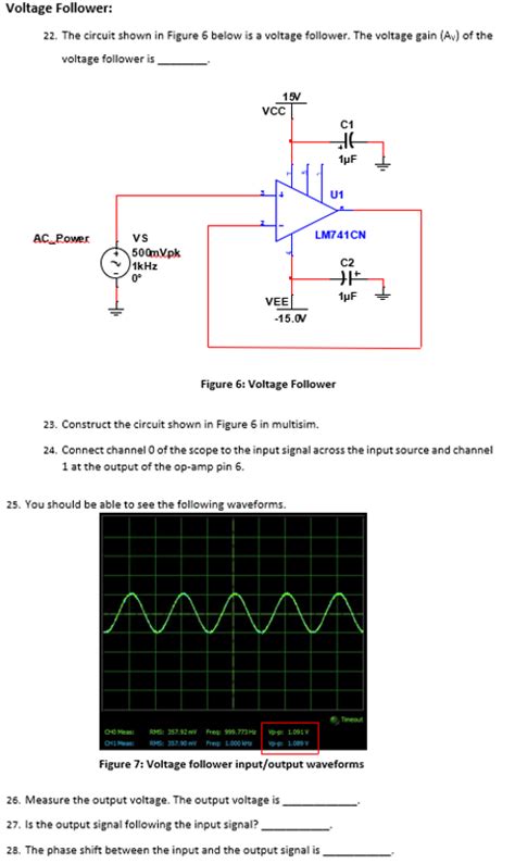 Voltage Follower The Circuit Shown In Figure 6 ﻿below