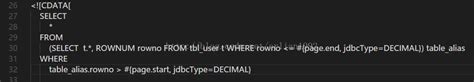 Mybatis在xml文件中处理大于号小于号的方法mybatis Xml Sql 大于号 Csdn博客