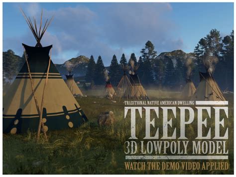 3d Teepee Model Turbosquid 1189807