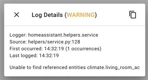 Unable To Find Referenced Entities Climatelivingroomac · Issue 740 · Smarthomehubsmartir
