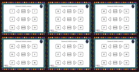 Comparación De Números Con Símbolos Matemáticos Imagenes Educativas