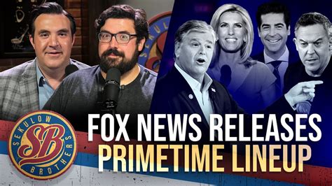 BREAKING: FOX NEWS RELEASES PRIMETIME LINEUP - YouTube