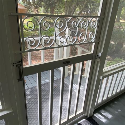 Push Bar For Screen Door Vintage Inspired Design Aluminum And Welded