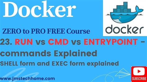 23 Dockerfile Run Vs Cmd Vs Entrypoint Explained Shell And Exec