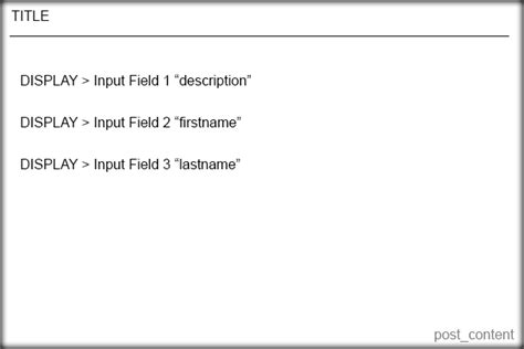 Topic Form To Post Multiple Inputs Into Post Content BbPress Org