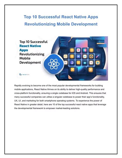 ppt top 10 successful react native apps revolutionizing mobile
