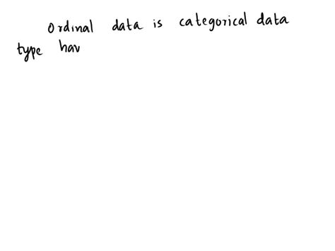 Solved Continuous Ordinal Discrete Numerical Nominal Categorical