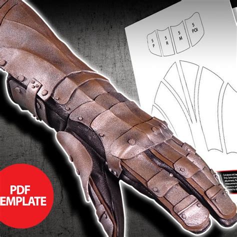 Foam Gauntlet Armor Template Etsy