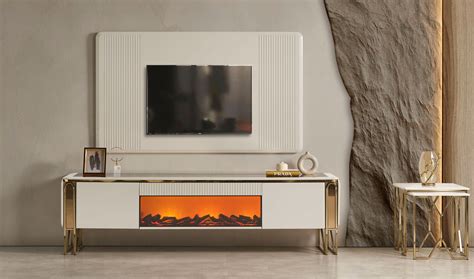 Misis Tv Ünitesi Şömineli CaddeYıldız Mobilya