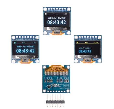 0 96 Inch 7 Pin 128x64 Color White Blue Yellow Blue Oled Display Module At Rs 300 Piece