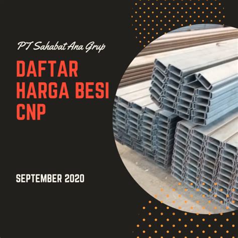 Daftar Harga Besi CNP September 2020 PT Sahabat Ana Grup