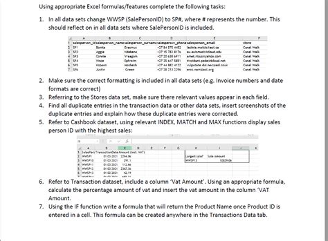 Using Appropriate Excel Formulasfeatures Complete