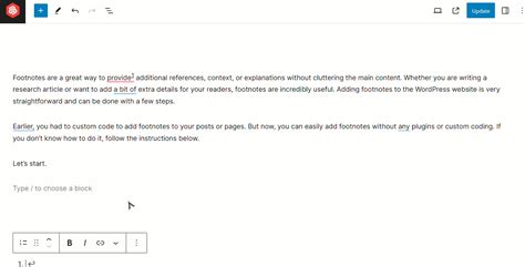 how to add footnotes in wordpress two easy methods