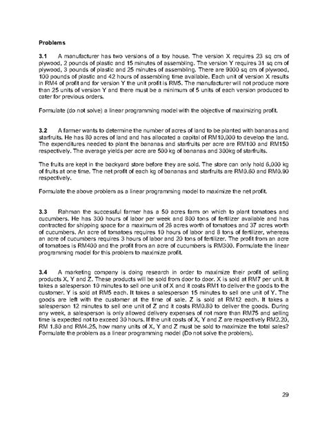T3 Linear Programming Cj Zj 2 Tutorial Problems 3 A Manufacturer