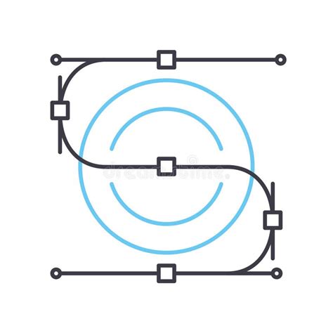 Vector Graphics Line Icon Outline Symbol Vector Illustration Concept Sign Stock Vector