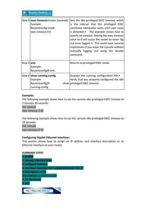 Configuring A Cisco 2901 Router Docx