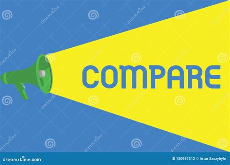 Word Writing Text Compare Business Concept For Estimate Measure Note The Similarities