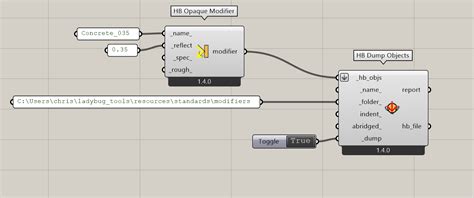 Add Modifiers To The Library In Honeybee Radiance 1 3 Ladybug Tools Ladybug Tools Forum