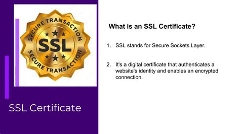 Secure Socket Layer Ssl Certificatepptx