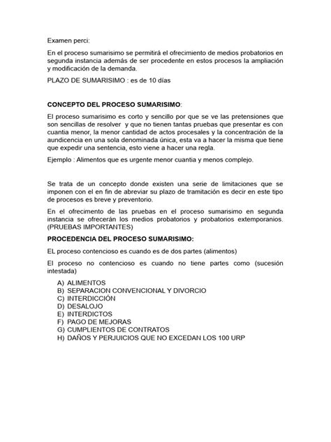 Examen Perci Pdf Divorcio Demanda Judicial