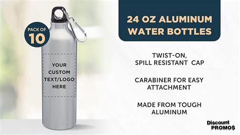 Discount Promos Botellas De Agua De Aluminio Personalizadas Con