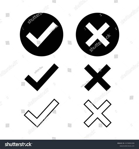 Right Wrong Buttons Yes No Icons Stock Vector Royalty Free Shutterstock
