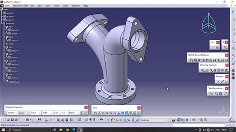 Catia part modeling tutorials - YouTube