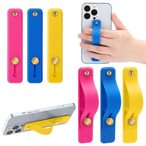 Weewooday 6 Pieces Phone Grip Holder Cell Phone Grip Strap