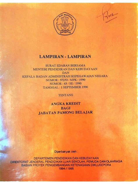 Skb Mendikbud Dan Kepala Bakn 1990 Lampiran Pdf