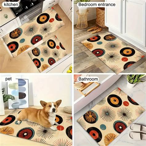 폴리에스터 플리스 벨벳 800g 미끄럼 방지 주방 카펫 크리스마스 패턴 직사각형 로우 파일 기계 세 Temu Republic Of Korea