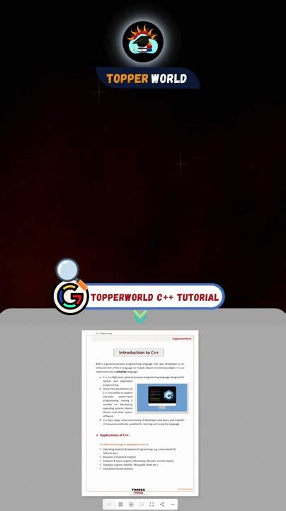 Topperworld On Linkedin Cplusprogramming Cplusplusdeveloper
