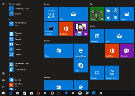 pin settings to the start menu in windows 10