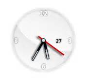 Glass Clock Widget For Windows PC