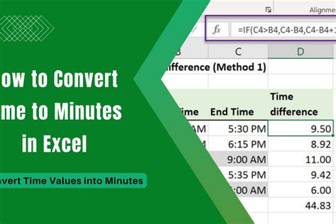 How To Convert Time To Minutes In Excel Convert Time Values Into
