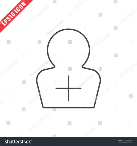 Vector Illustration Add User Icon Stock Vector Royalty Free 455870644 Shutterstock