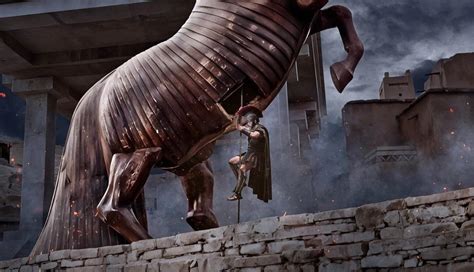 The Odyssey Leaked Prologue Features Intense Battle Of Troy First Look